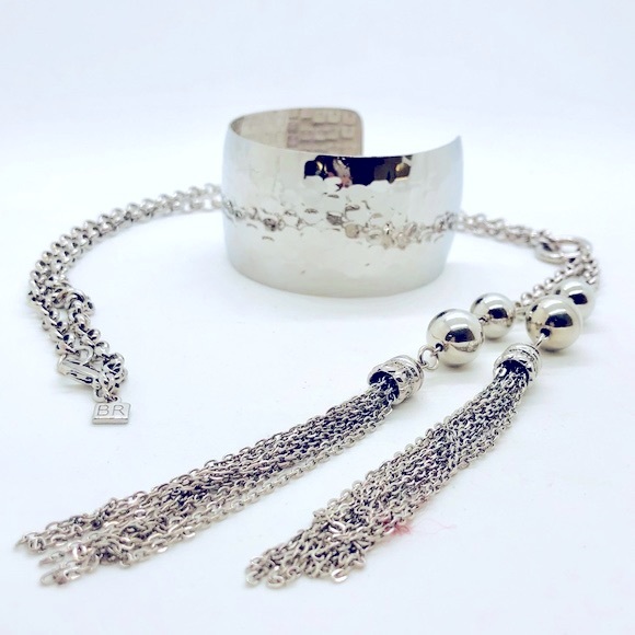 Banana Republic | Jewelry | Vintage Br Tassel Necklace Wide Cuff ...
